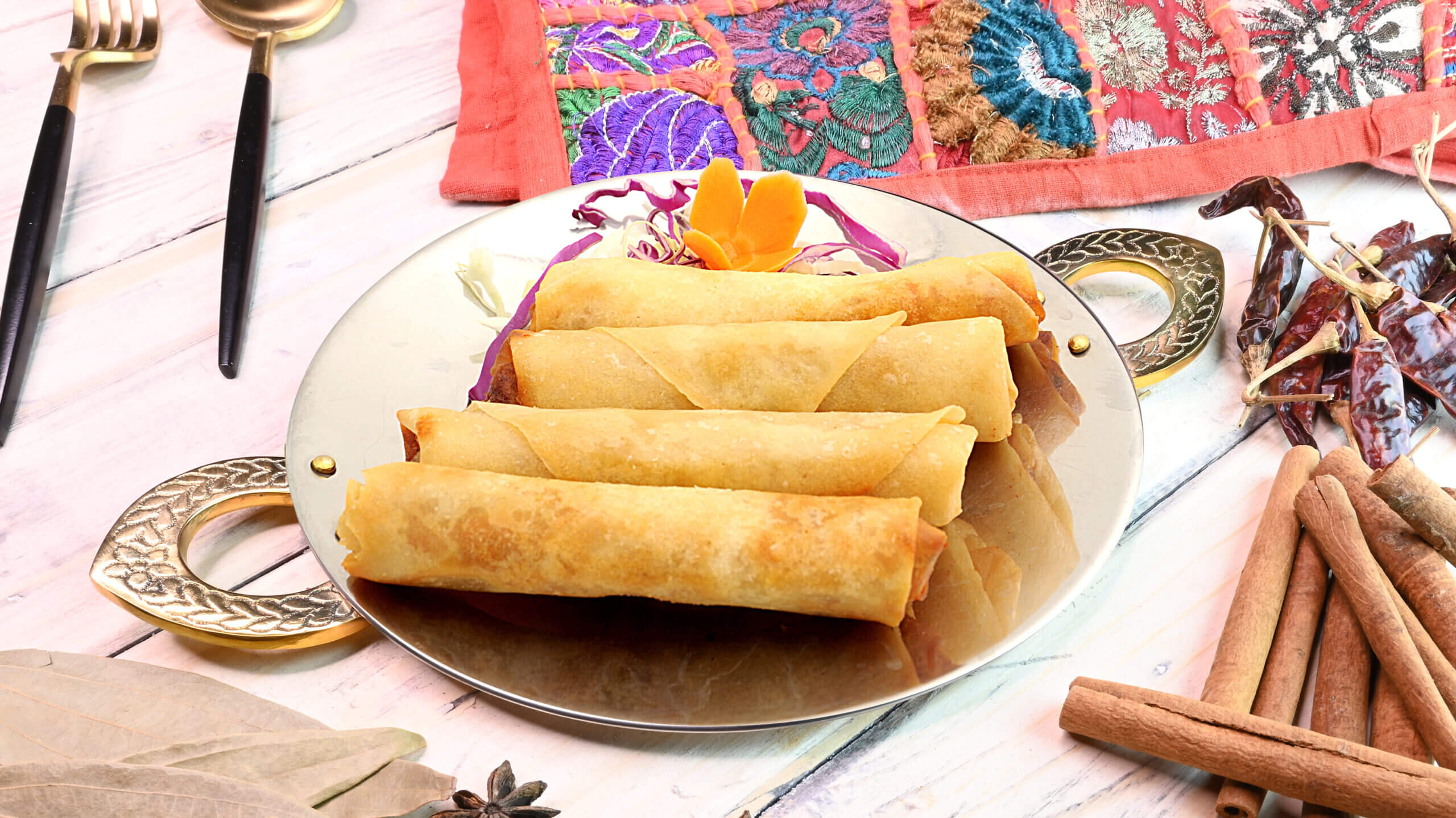 Spring Roll Vegetable - Nour Mahal | Best Indian Food Restaurant